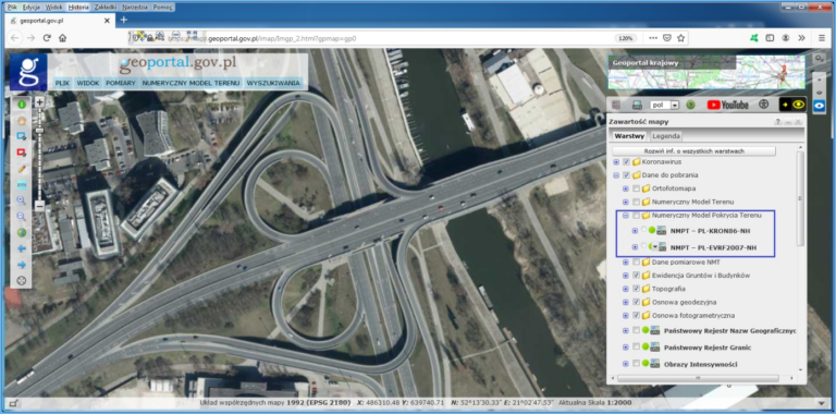 Digital Surface Model (DSM) – Geoportal.gov.pl