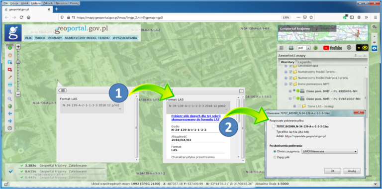 LIDAR measurements (LIDAR) – Geoportal.gov.pl
