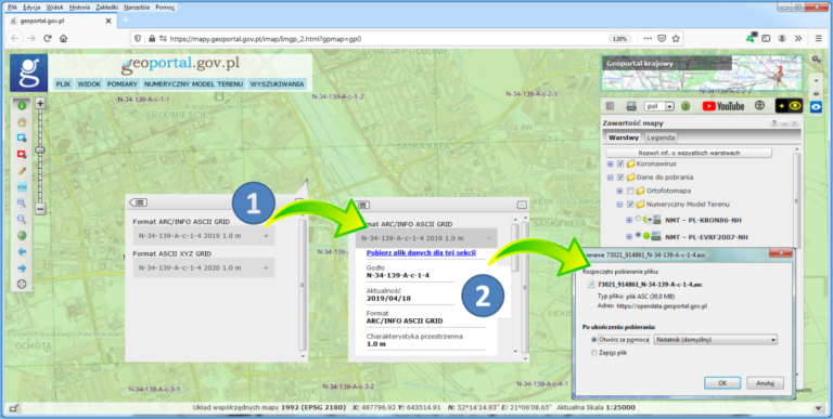 Digital Elevation Model (DEM) – Geoportal.gov.pl