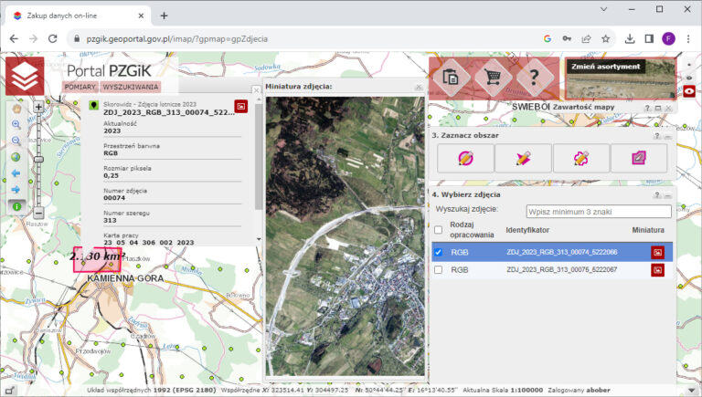 Nowe zdjęcia lotnicze w PZGiK – Geoportal.gov.pl
