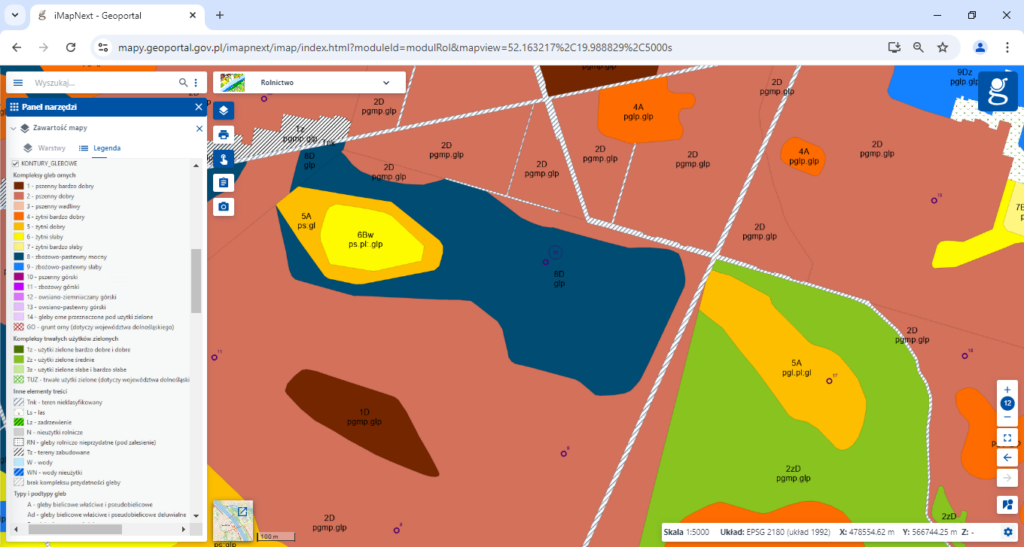 Mapa glebowo-rolnicza w nowym schemacie aplikacyjnym GML dla ...